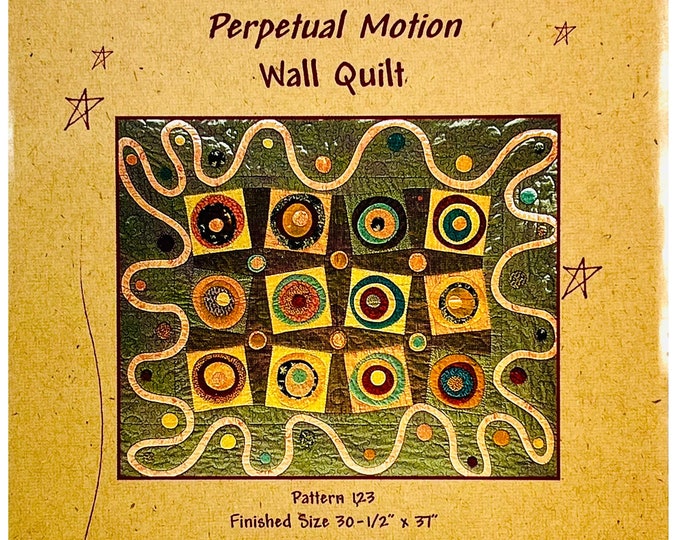 Perpetual Motion Wall Quilt Pattern 123 by Cabin Fever Designs, Modern ...