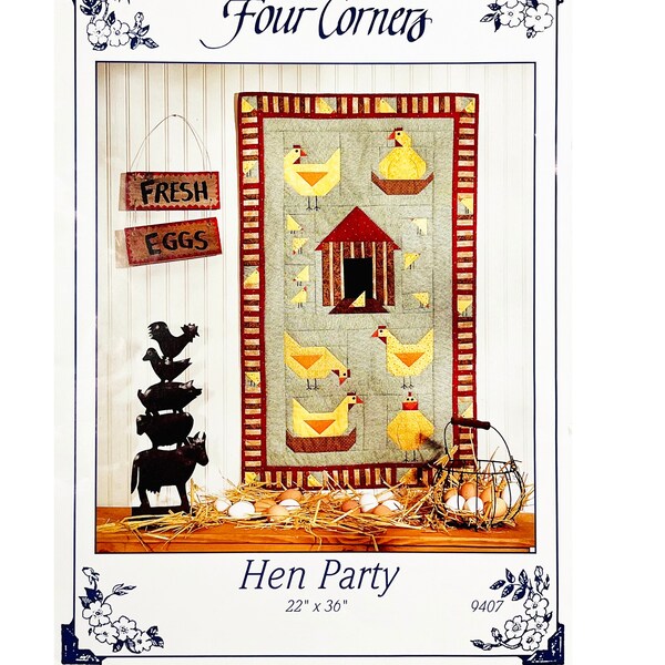 Hen Party Quilt Pattern - Etsy