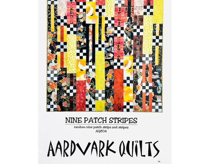Nine Patch Stripes Quilt Pattern AQ804 From Aardvark Quilts, Makes 3 ...
