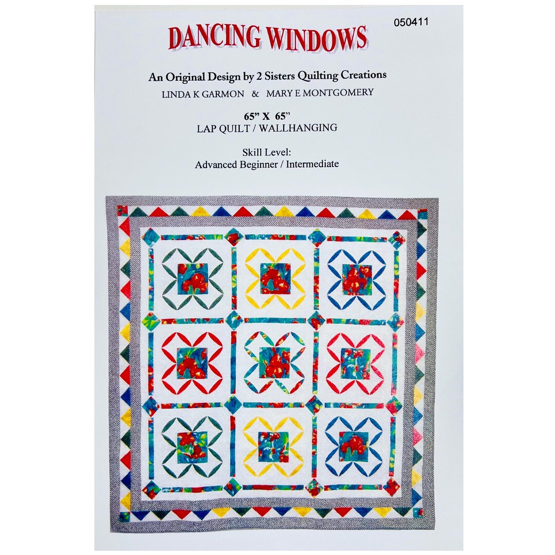 Dancing Windows Quilt Pattern 050411 by 2 Sisters Quilting Creations ...