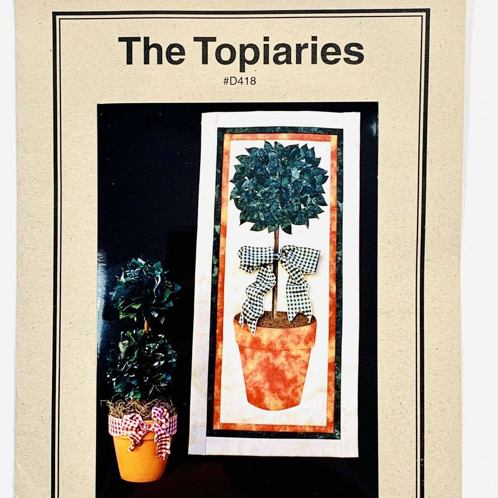 The Topiaries Quilt Pattern D418 by KLM Trade Co. Makes Quilt - Etsy