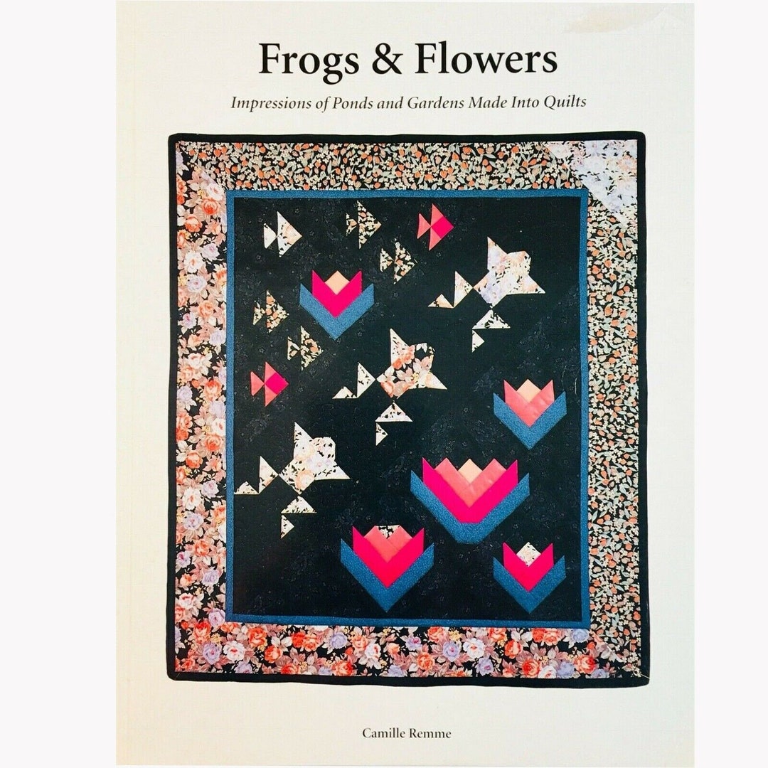 Frog Quilt Patterns, Garden Quilt Patterns, Frogs and Flowers ...