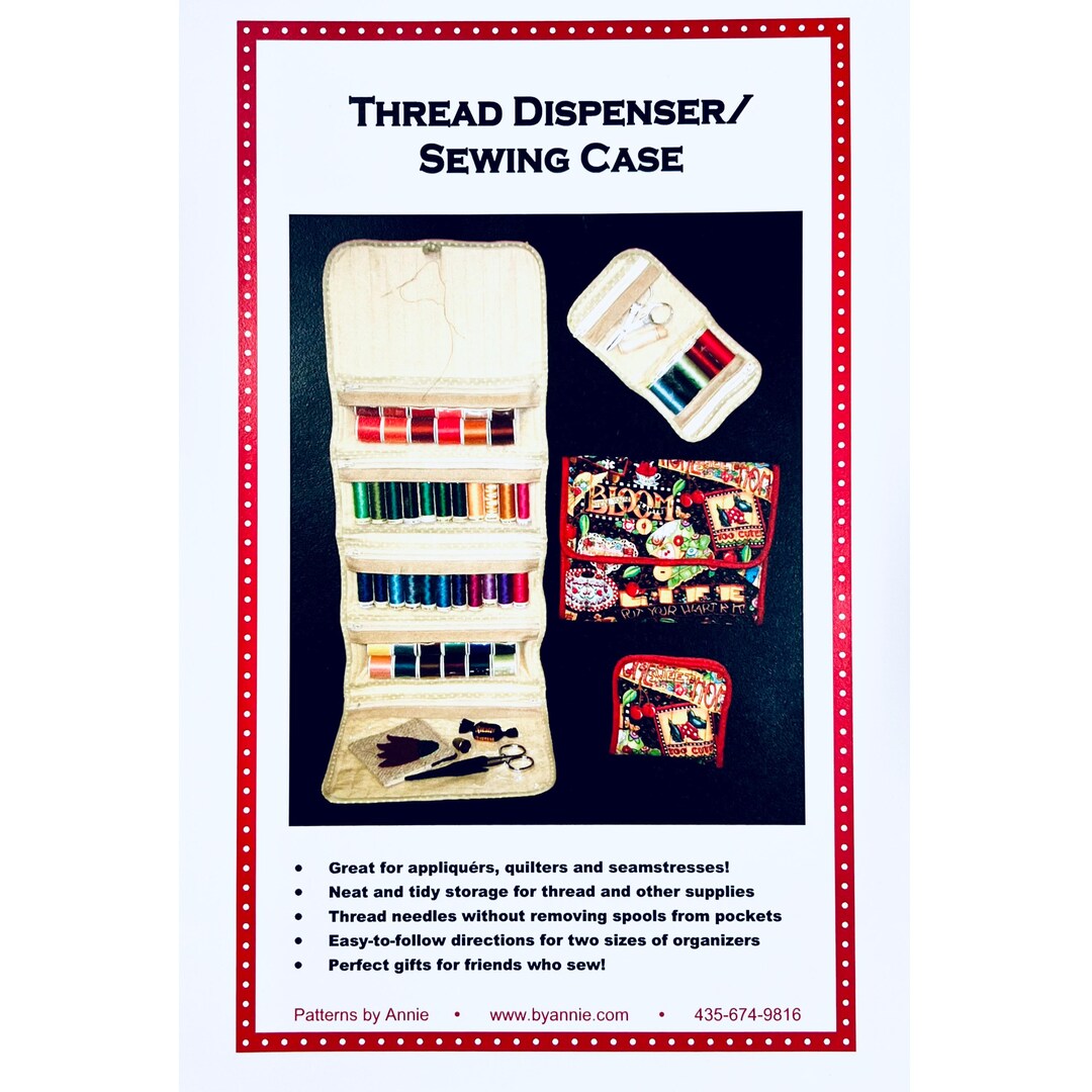 Thread Dispenser Sewing Case Pattern, Makes Two Sizes (patterns by ...