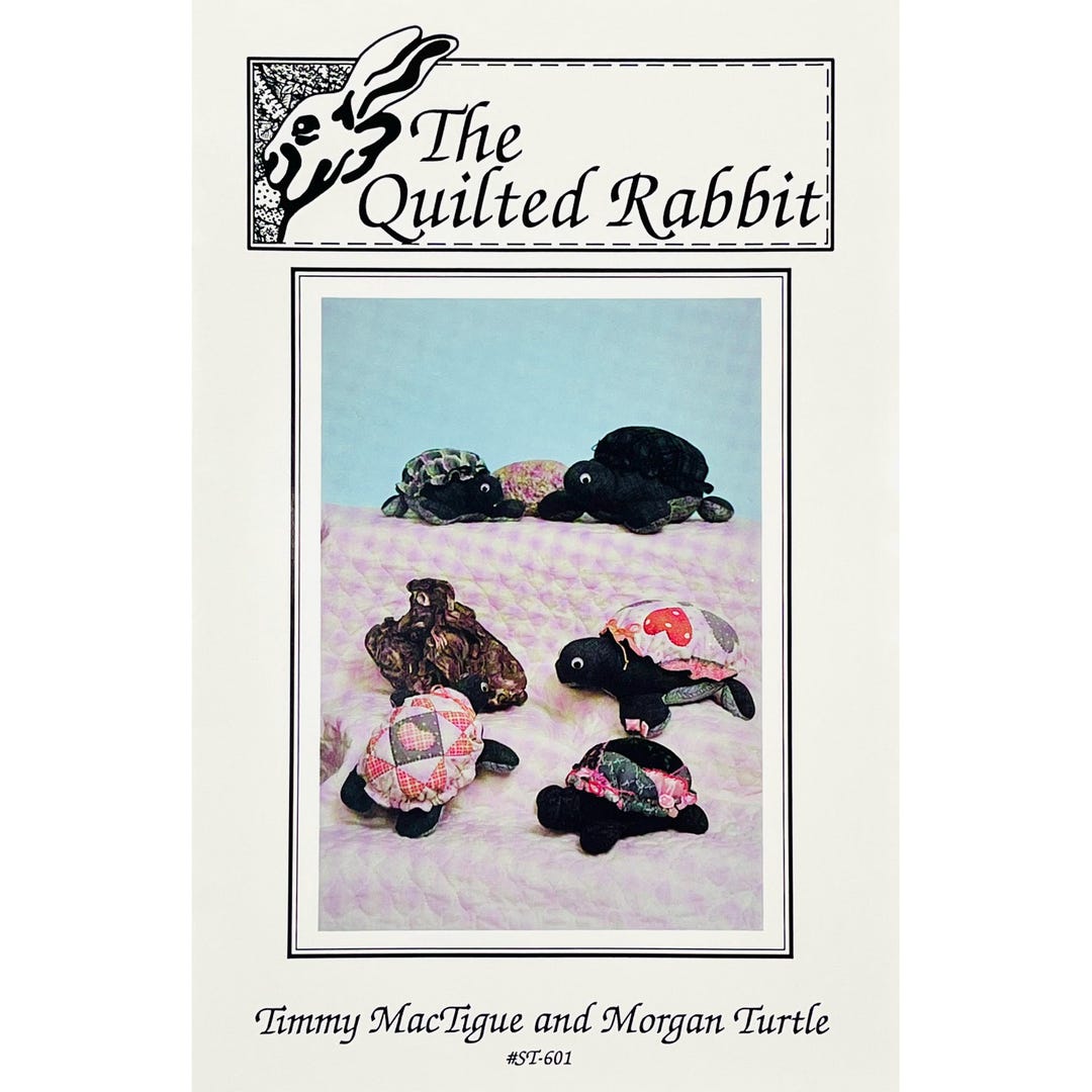 Timmy Mactigue and Morgan Turtle Pattern #ST-601, Quilted Turtle ...