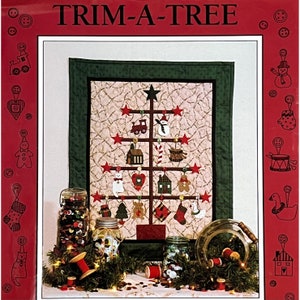 Trim a Tree Christmas Tree Quilt Pattern by Debbie Mumm for Mumms the ...