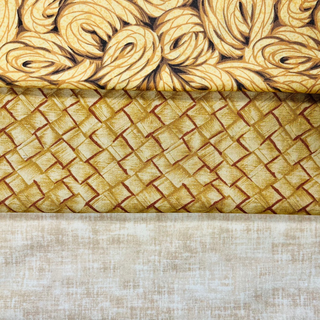 Basket Rope Textures and Ombre Fabric 3-pack, 3 Pieces Coordinated ...