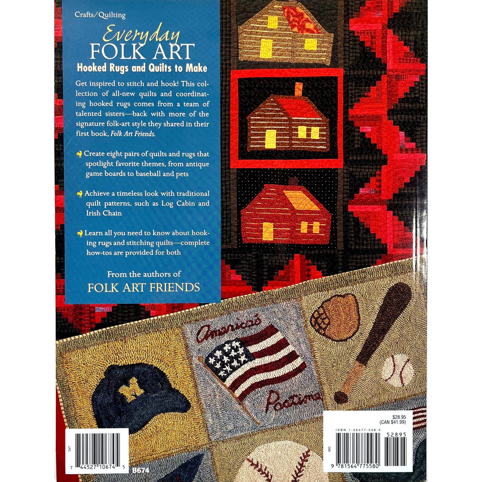 Everyday Folk Art: Hooked Rugs and Quilts to Make by Polly Minick and ...
