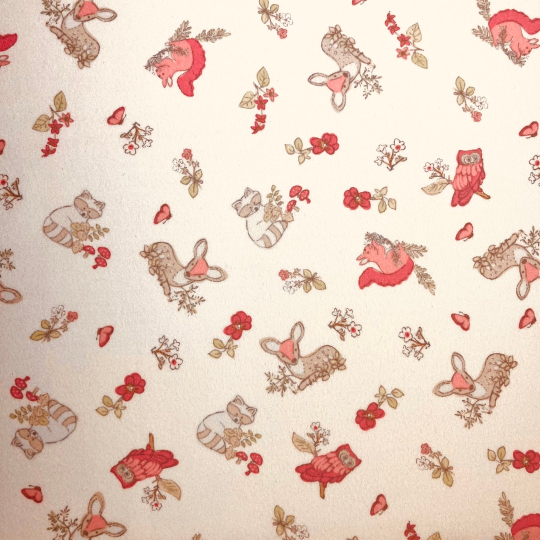 Forest Animals Flannel Fabric by Timeless Treasures Fabrics of - Etsy