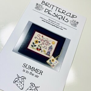 Brittercup Designs Summer is in the Air CP25 Counted Cross Stitch ...