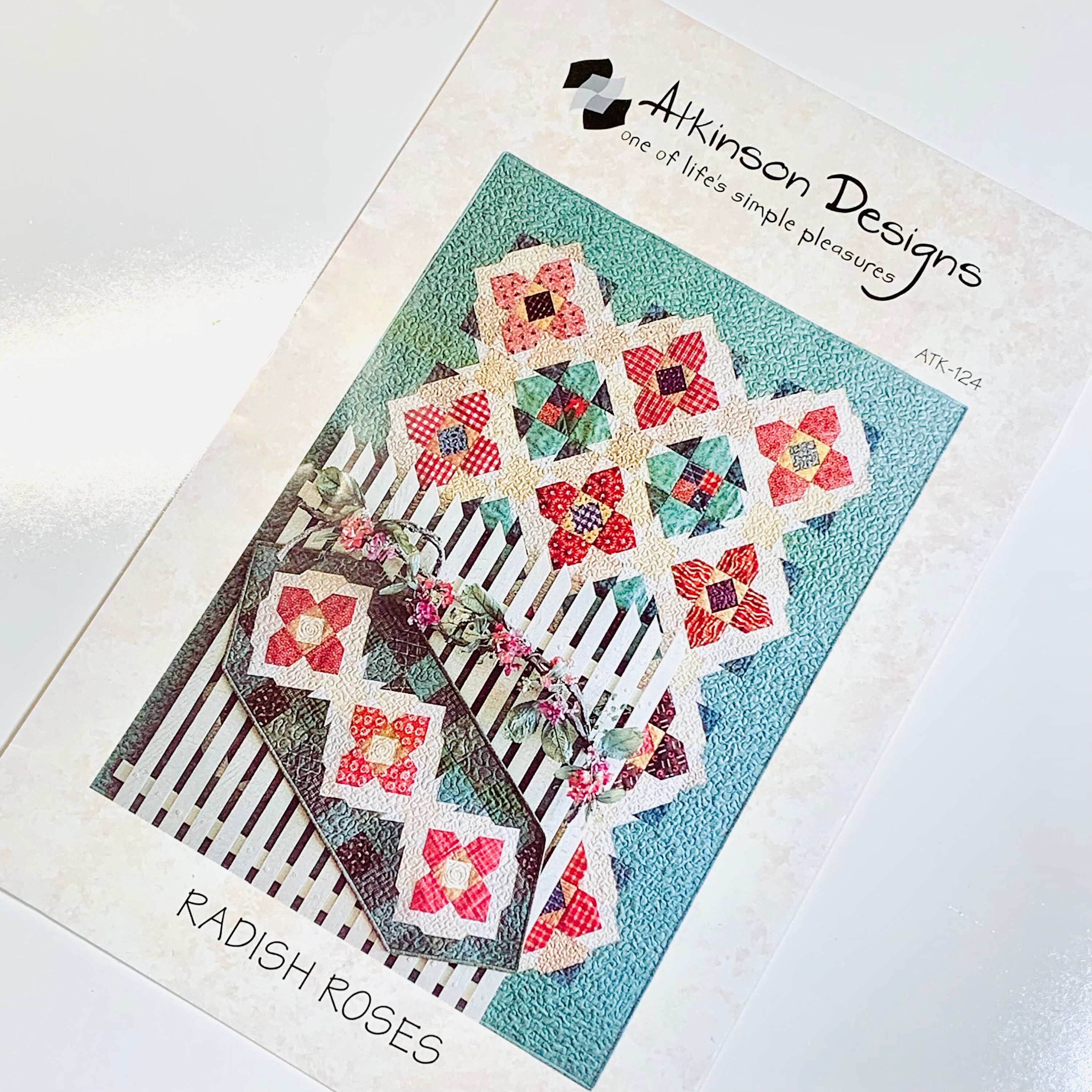 Radish Roses Quilt Pattern by Atkinson Designs Makes Lap - Etsy