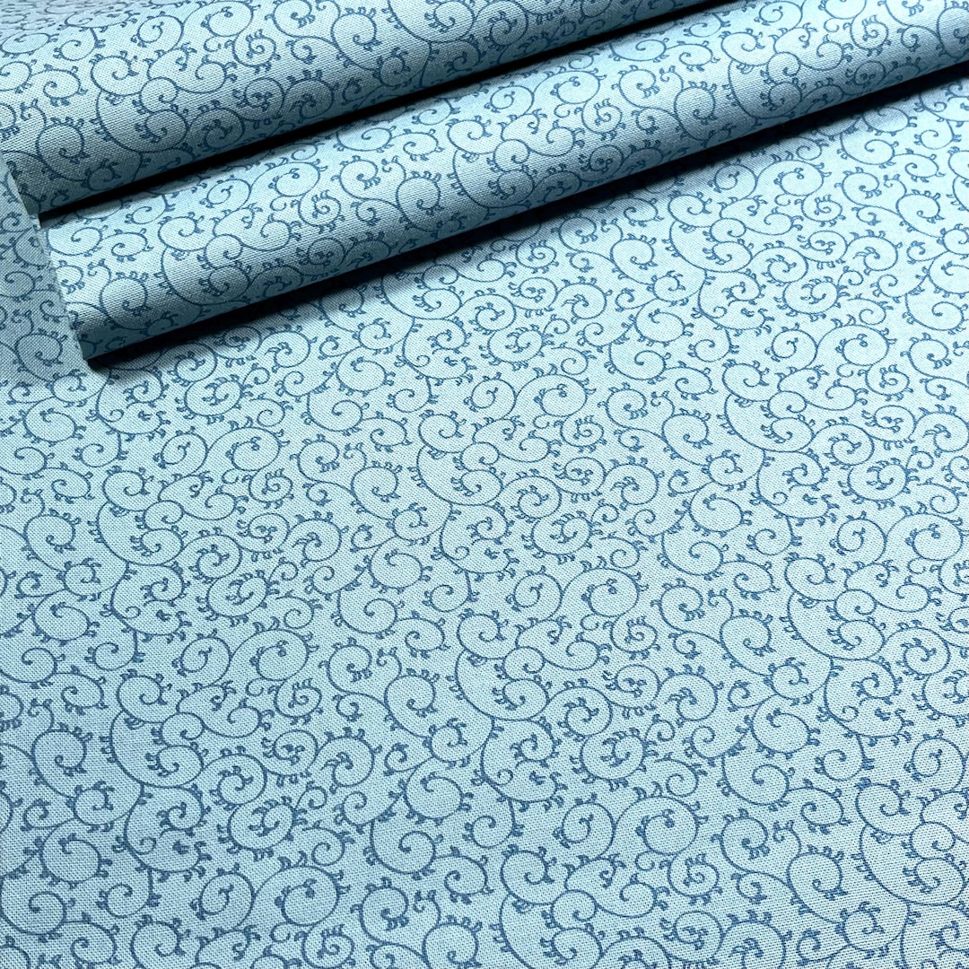 Connecting Threads Indigo Patchwork Collection 6180 Ink Scrolls in ...