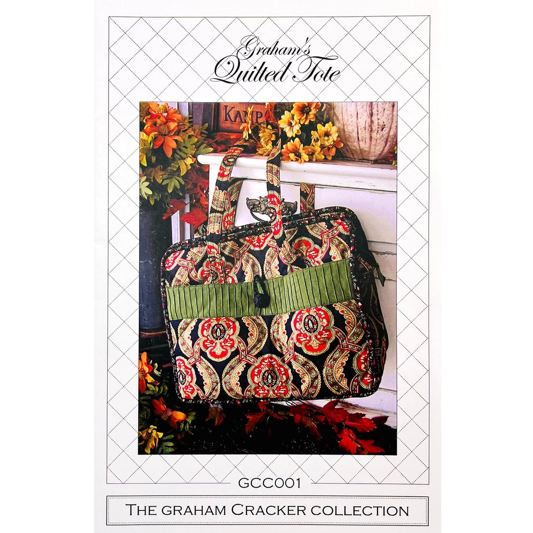 Grahams Quilted Tote Pattern GCC001 by Jan Vaine for the Graham Cracker ...