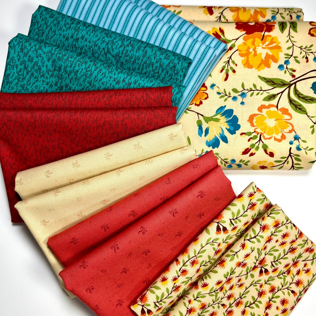 Connecting Threads Golden Afternoon Fabric Line 7-pack of Coordinating ...