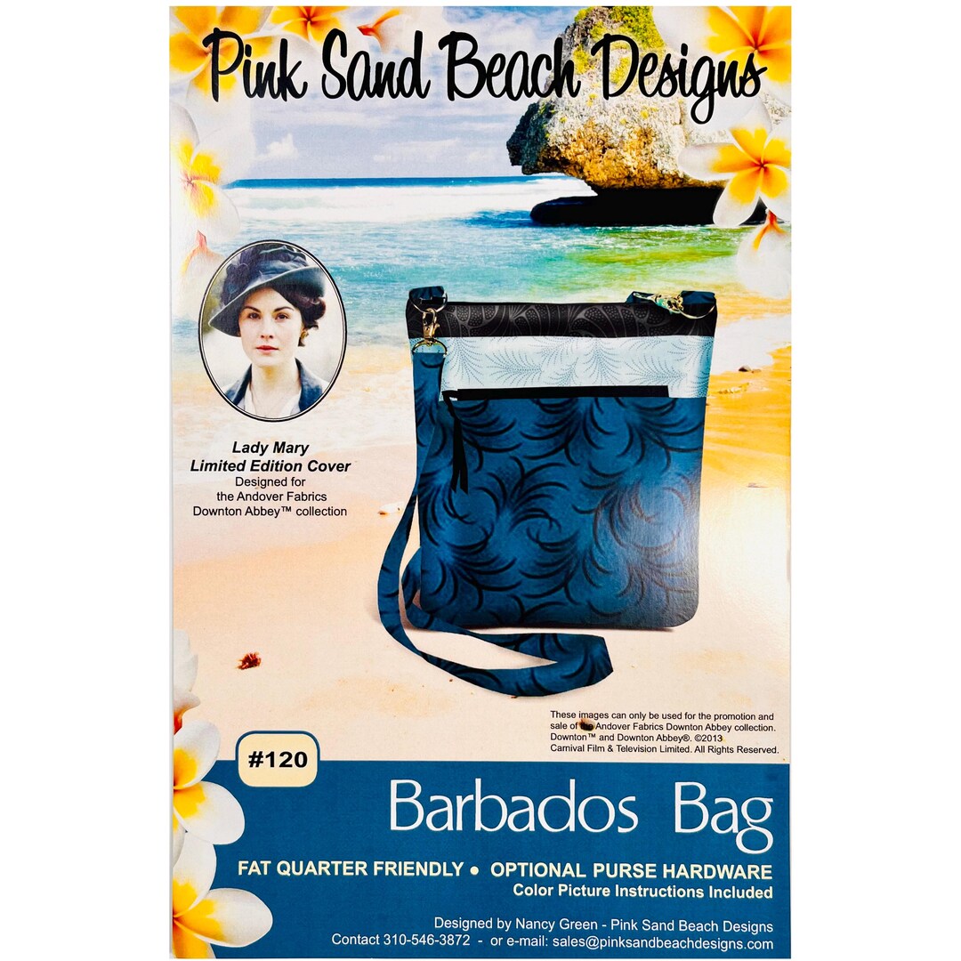 Barbados Bag Pattern #120 Lady Mary Edition by Pink Sand Beach Designs ...