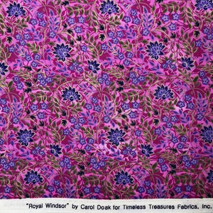 Royal Windsor Jacobean Floral Fabric by Carol Doake for Timeless ...