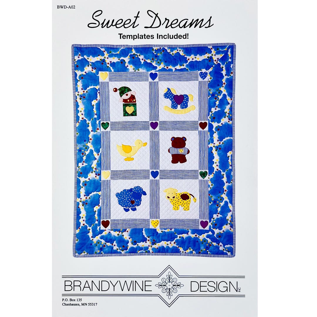Sweet Dreams Baby Quilt Pattern BWD-A02 by Brandywine Designs - Etsy