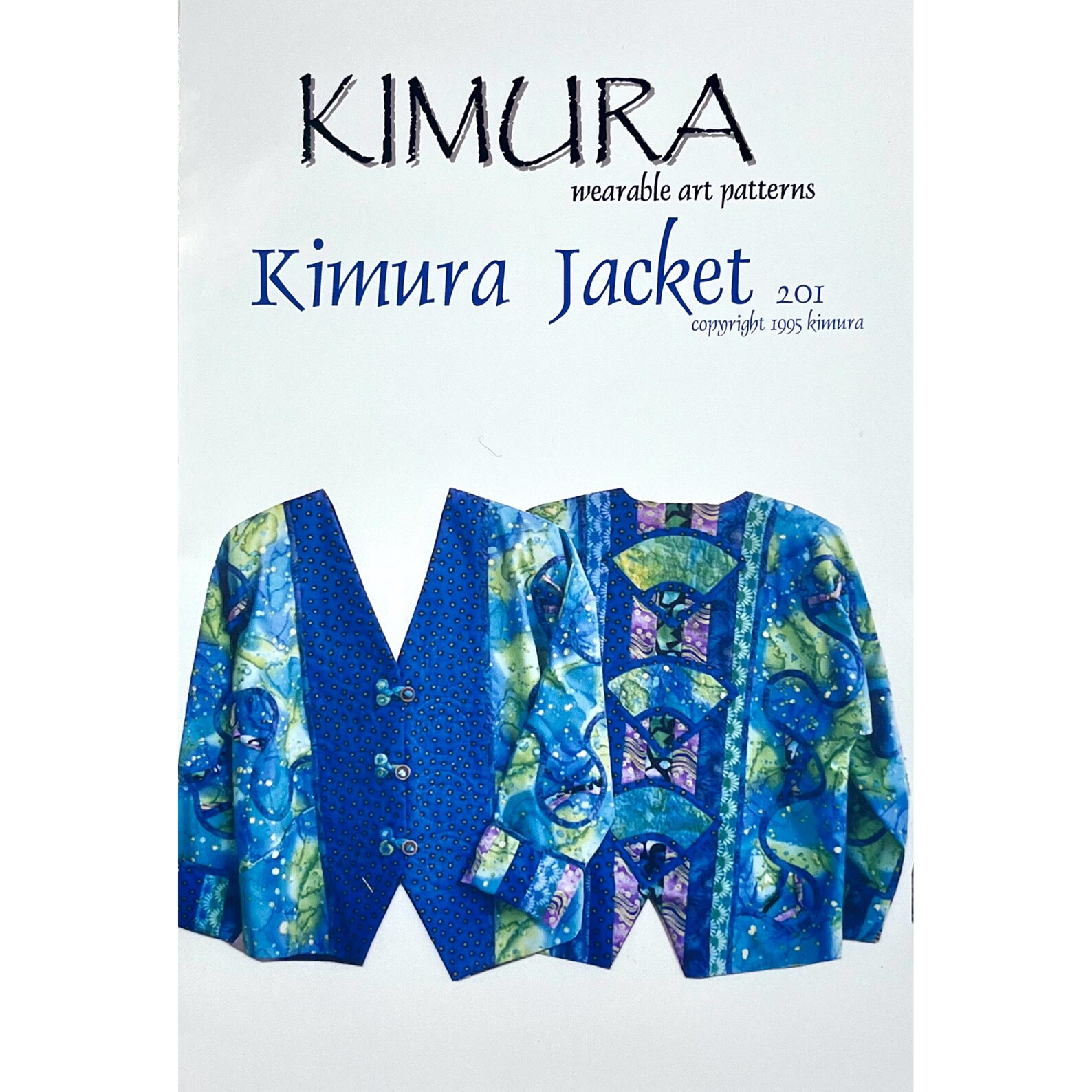 Kimura Jacket Pattern by Kimura Wearable Art Patterns, Makes Sizes ...