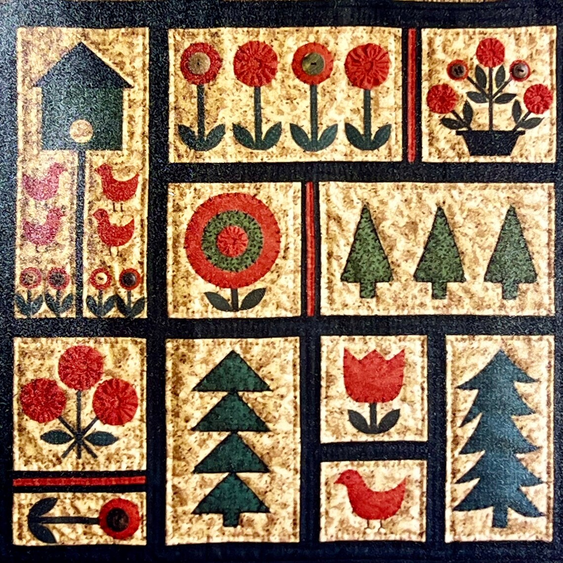 The Woodland Sampler Quilt Pattern LH62 by Liberty Homestead and Blue ...