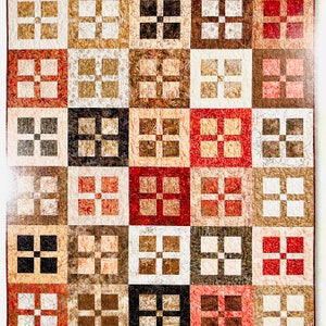Four Square Farmhouse Quilt PATTERN Atkinson Designs ATK154 Fat Quarter ...