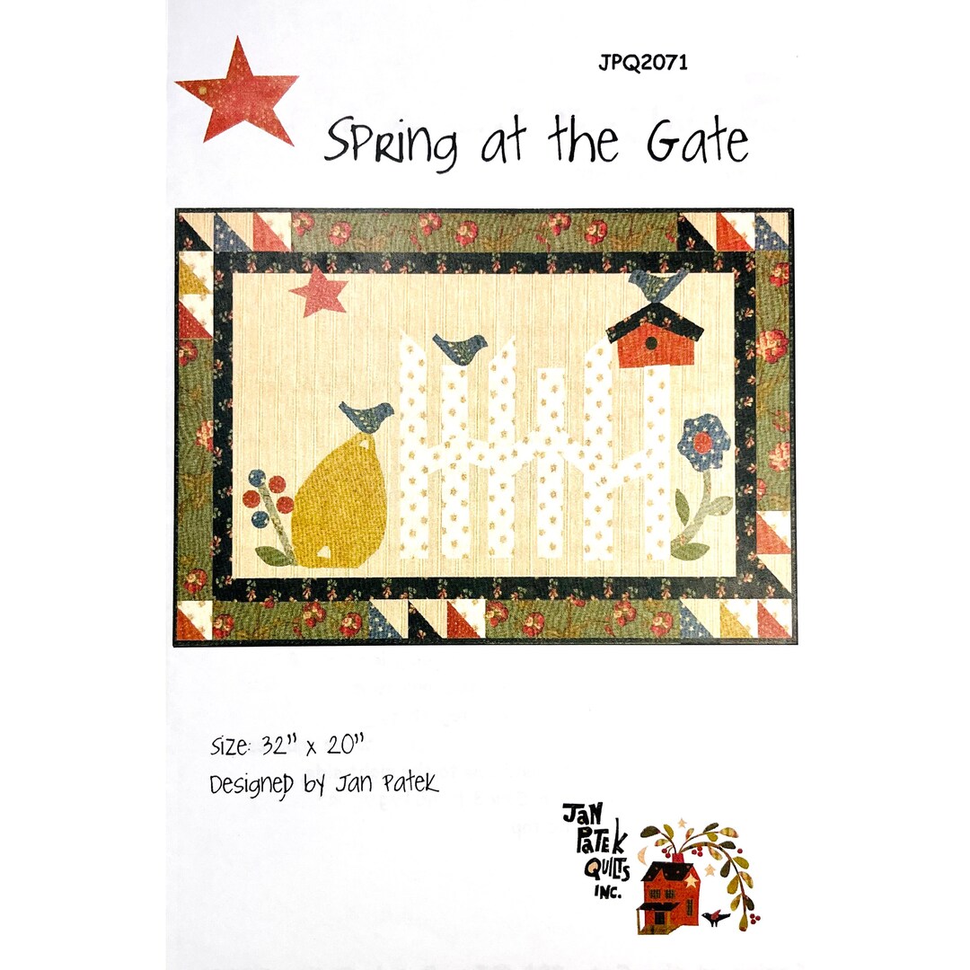 Spring at the Gate Quilt Pattern JPQ2071 by Jan Patek Quilts, Birds ...