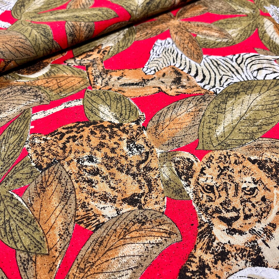 Safari Creatures Fabric by Bally Prints, African Savanna Fabric ...