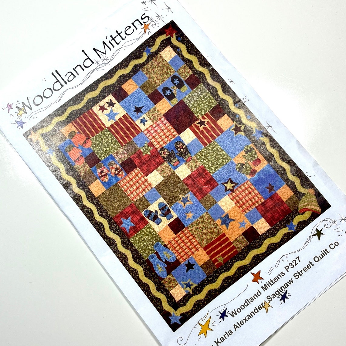 Woodland Mittens Quilt Pattern P327 Karla Alexander for - Etsy