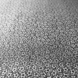 Small Print Stars Fabric, Gray Stars on Black, 1 YARD, 100% Cotton - Etsy
