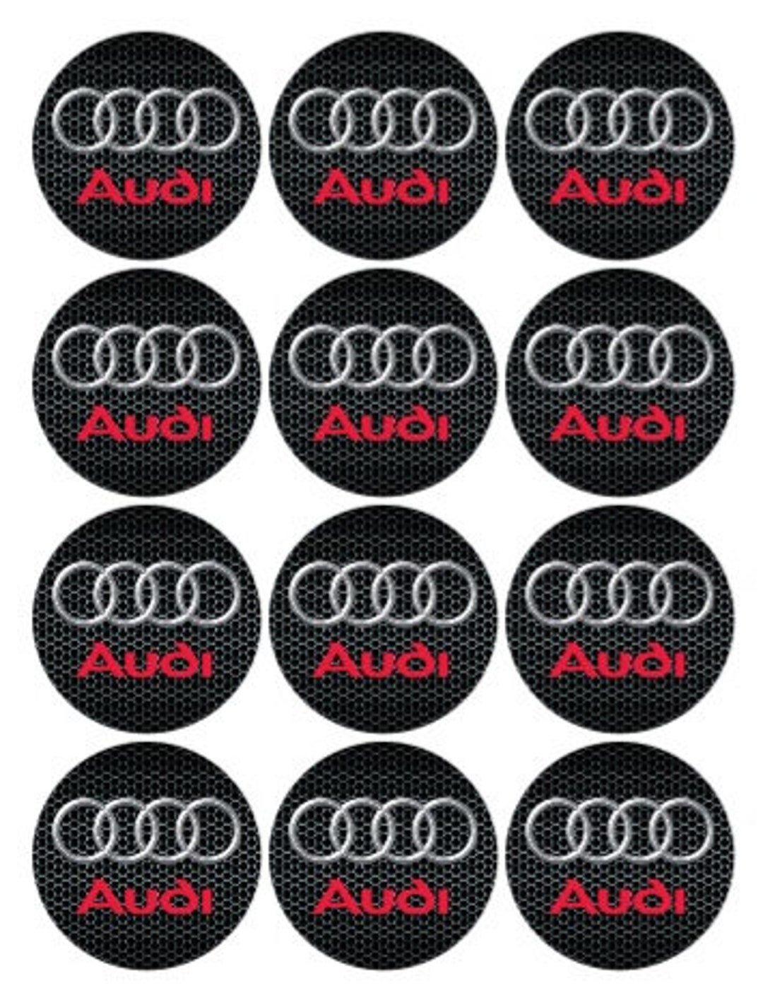 Audi Car Logo/badge Edible Wafer Cake/ Cupcake Topper - Etsy