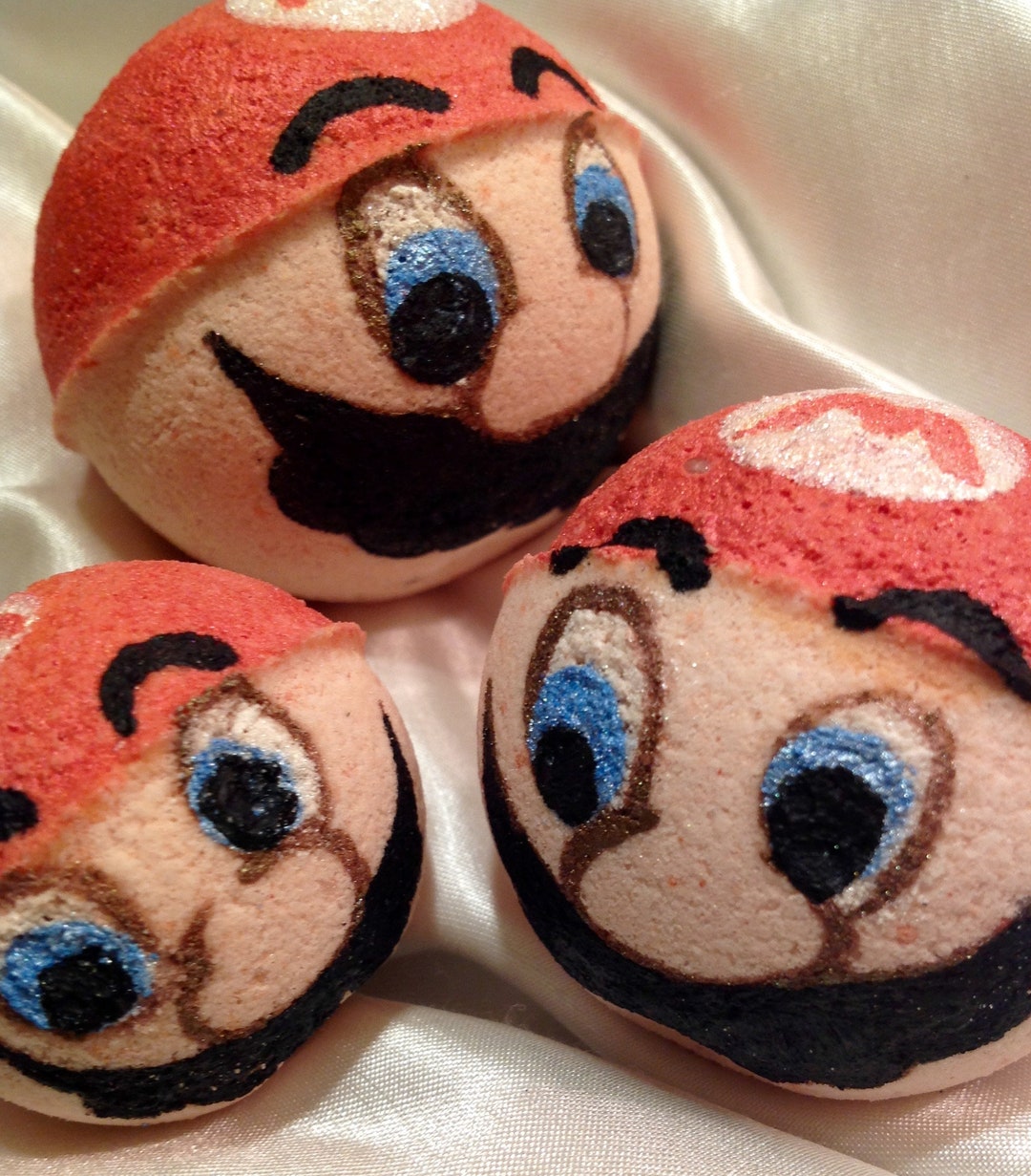 Sweet Toons! Mario Inspired Sparkling Soaks - Etsy