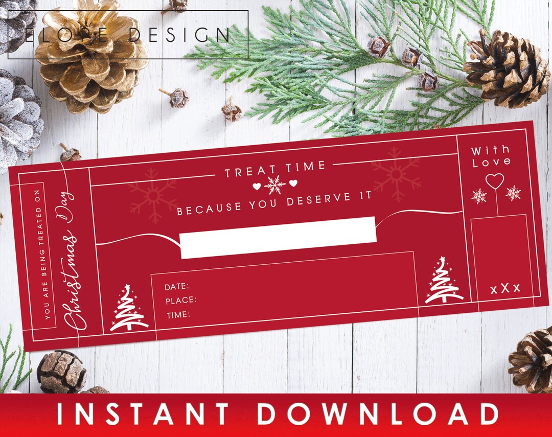 Christmas Day - Blank - Generic - Fill in Yourself - Gift Voucher ...