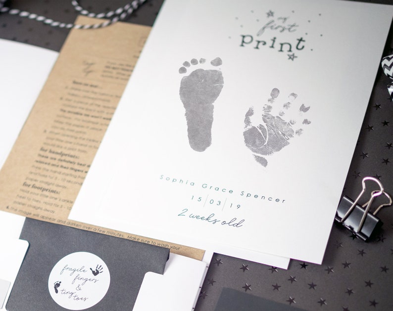 My First Prints - Inkless Hand & Footprint Kit - No Ink, No Mess,no ...