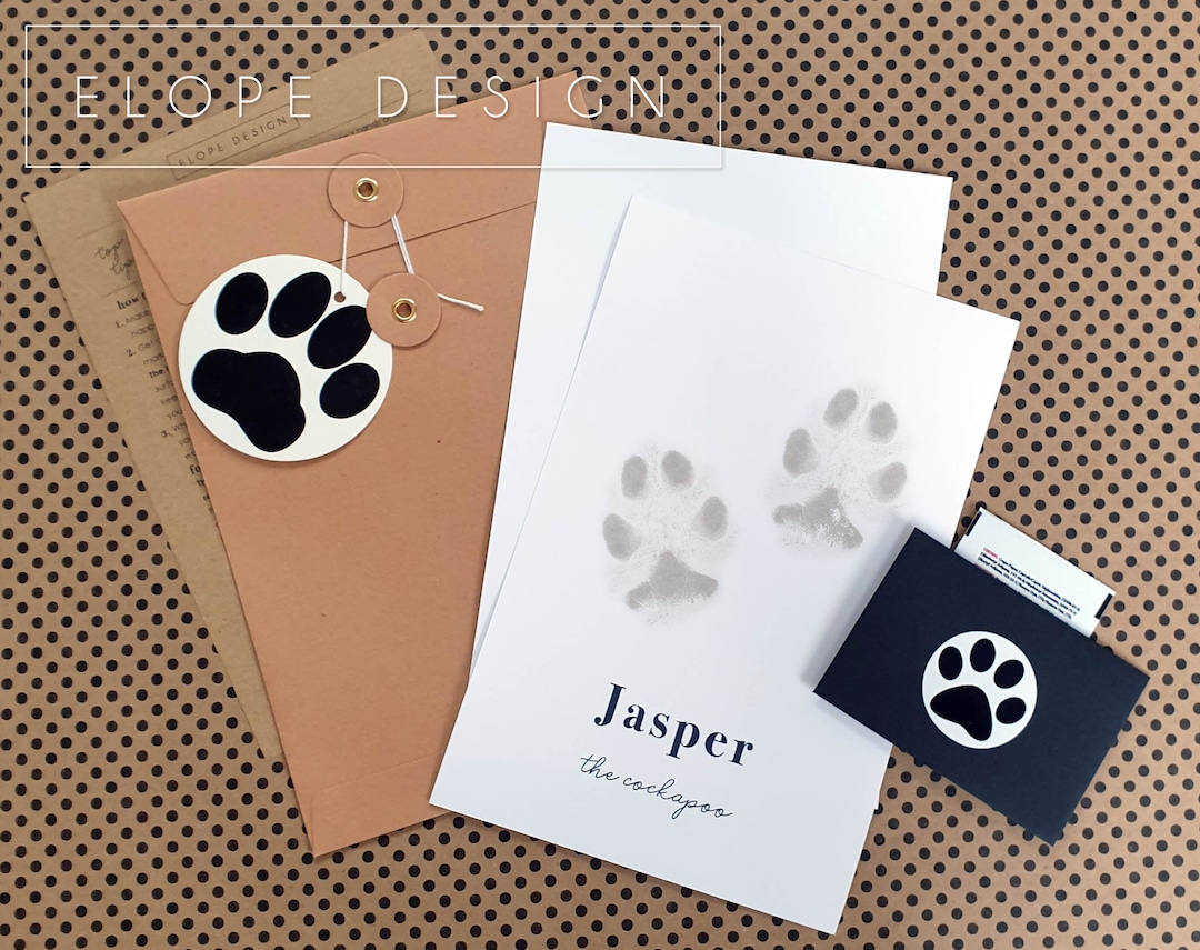 Inkless Paw Print Keepsake Kit: Pet Memorial Gift - Etsy UK