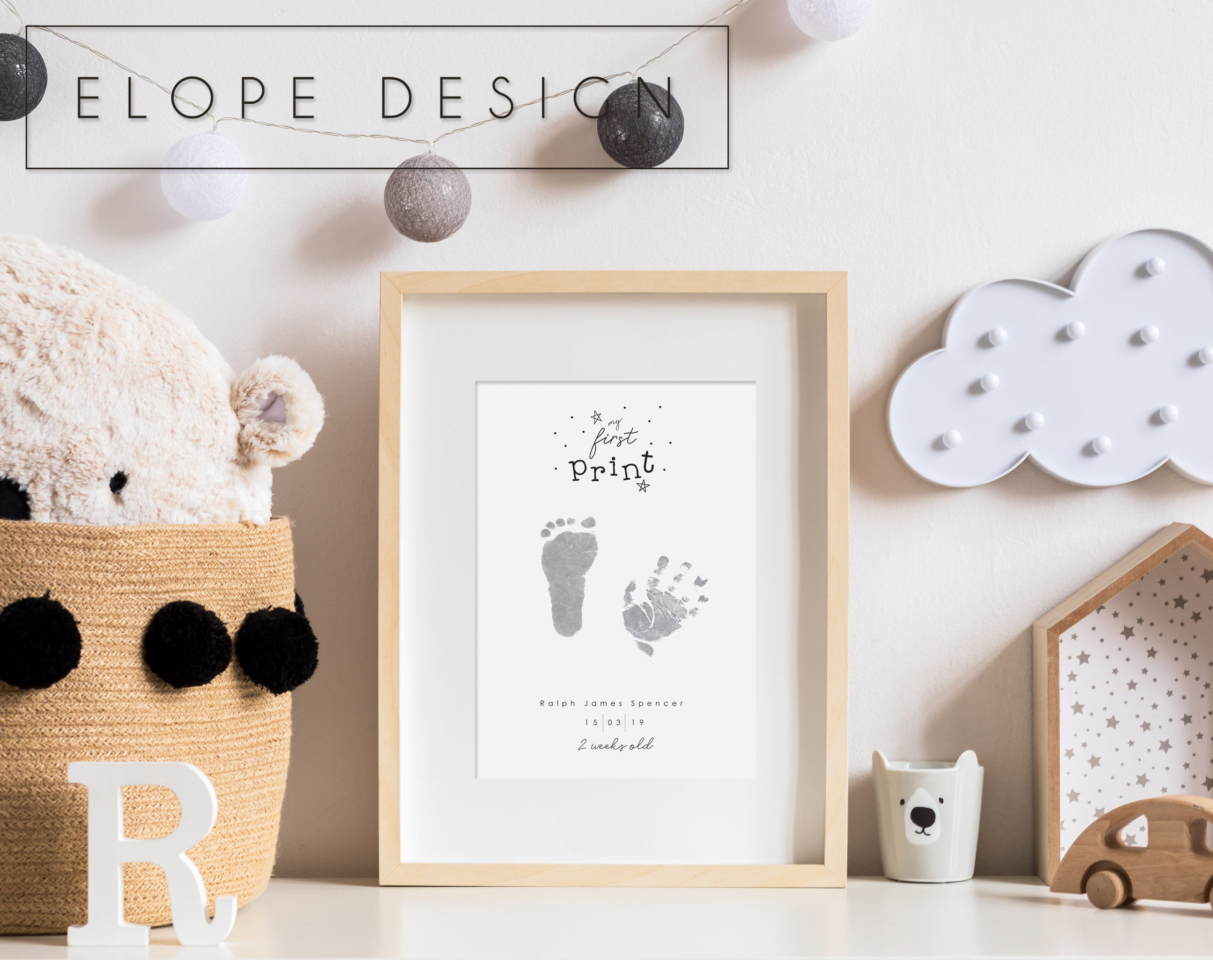 My First Prints - Inkless Hand & Footprint Kit - No Ink, No Mess,no ...