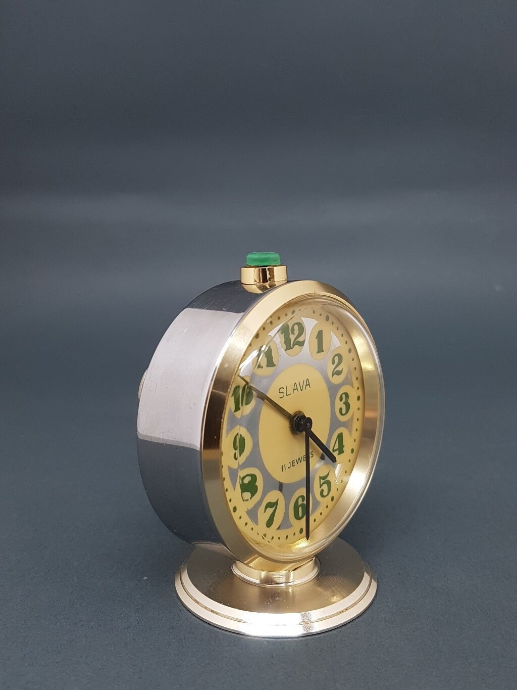 Clocks Soviet alarm clock Vintage clock SLAVA. Desk Clock USSR Home ...