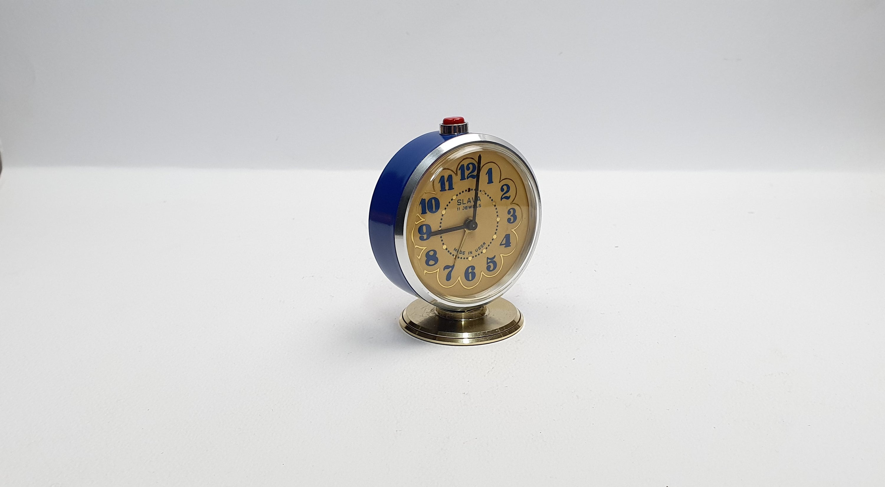 Alarm clock USSR 1980's Soviet Alarm clock SLAVA,Vintage alarm clock ...