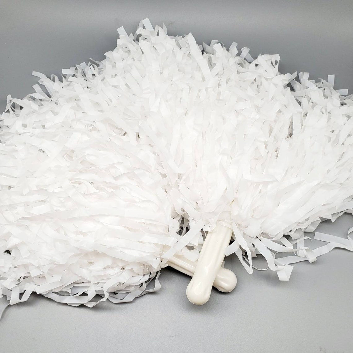 White Plastic Pom Poms - Football, Cheer, Costume Accessories - Etsy