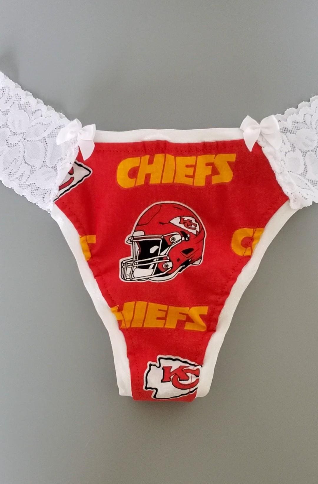 Kansas City Chiefs Thong Panties Handmade Football Panties Thong ...