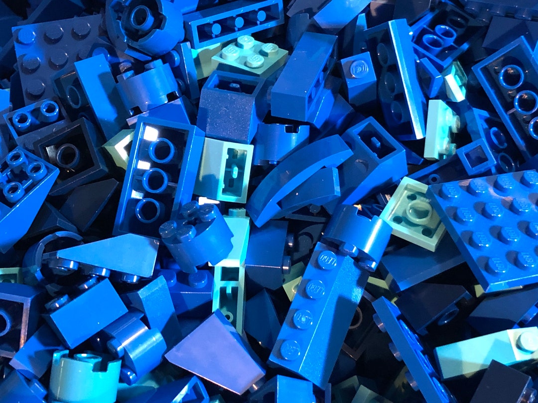 LEGO NEW Half Pound Blue Mix - Etsy