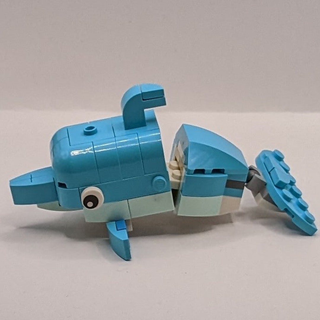 LEGO® NEW Medium Azure Dolphin Build - Etsy