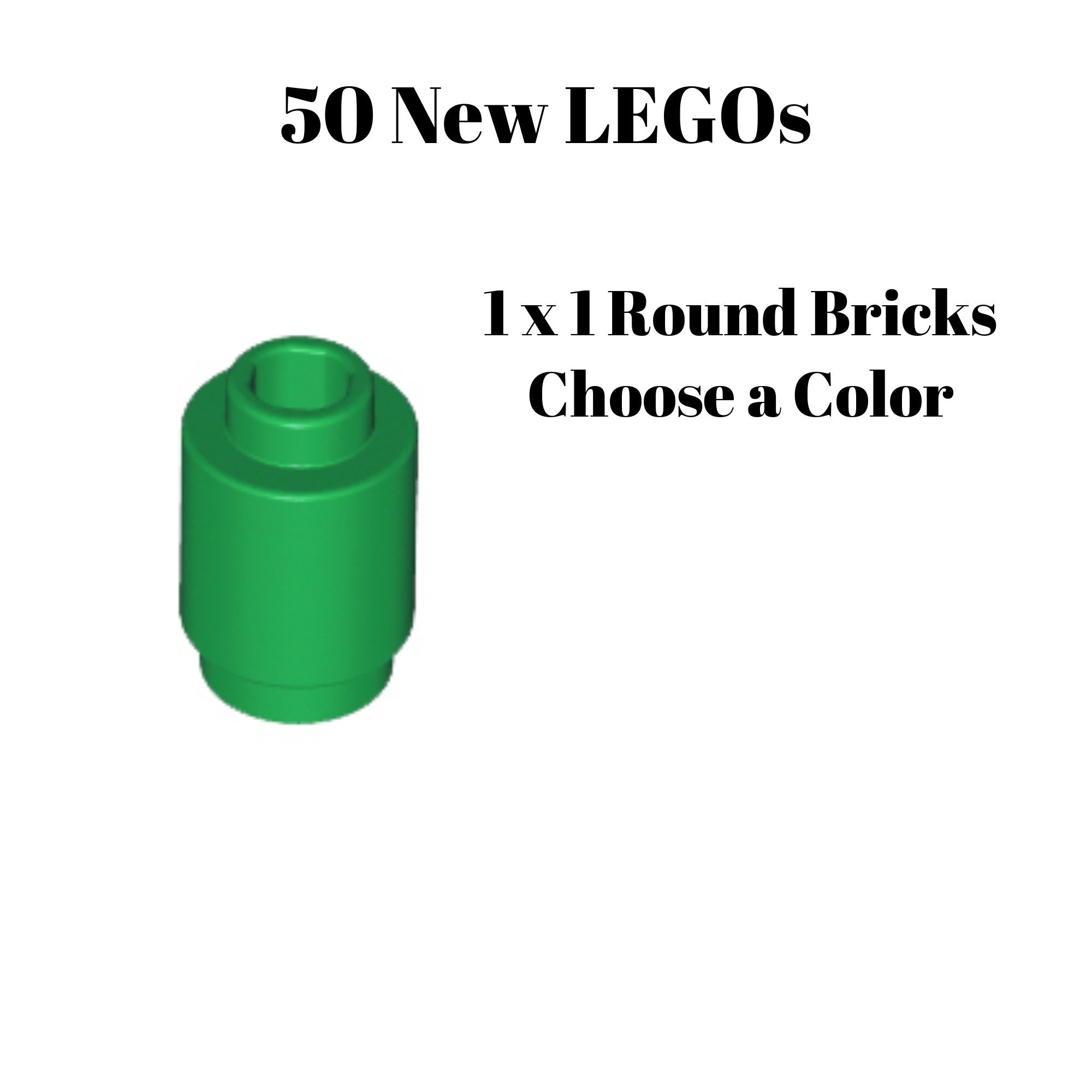 LEGO® 50 1x1 Round Bricks NEW - Etsy