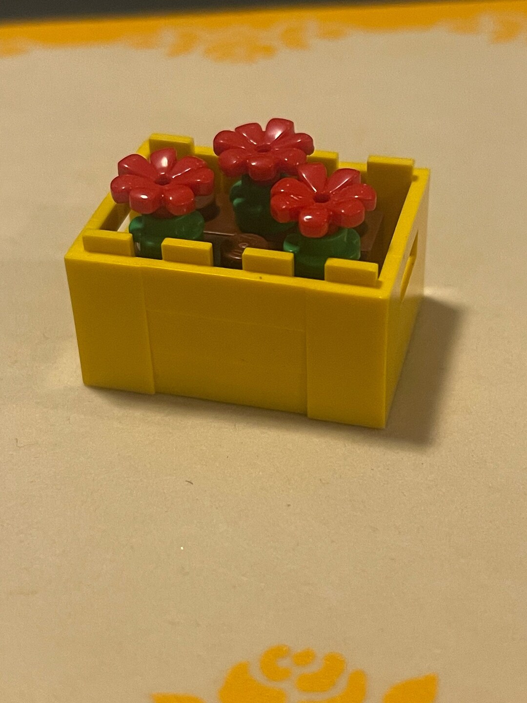 LEGO® Crate W/ Flowers - Etsy