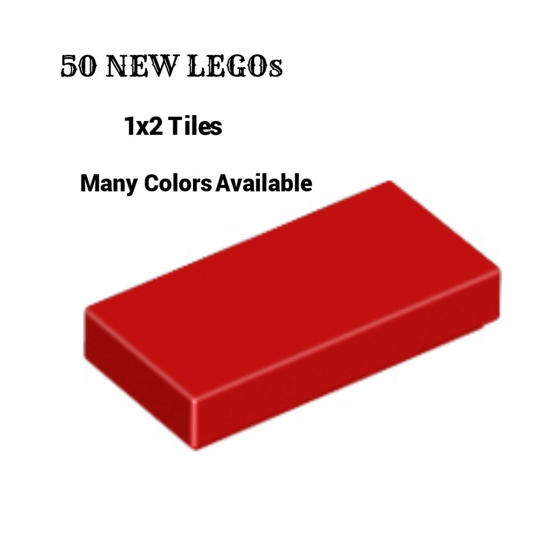 LEGO® - 50 - NEW - Tiles 1x2 - Etsy