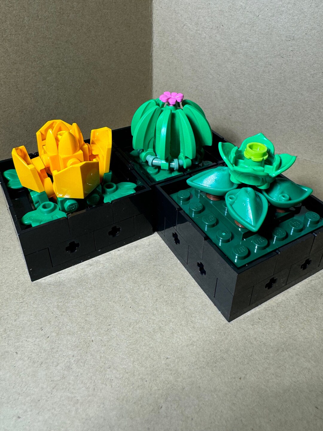 Three Small Succulents - LEGO® Mini-build - NEW - Etsy