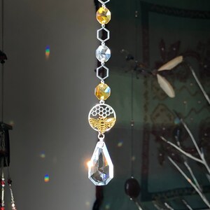 Bee/honeycomb Suncatcher - Etsy