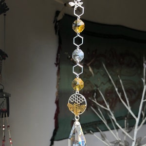 Bee/honeycomb Suncatcher - Etsy