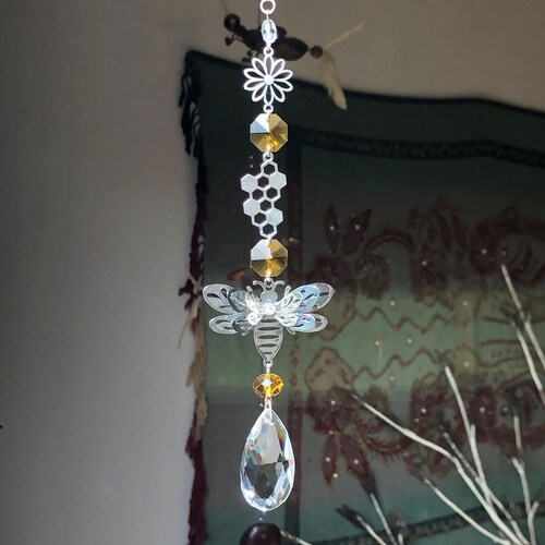 Bee/honeycomb Suncatcher - Etsy