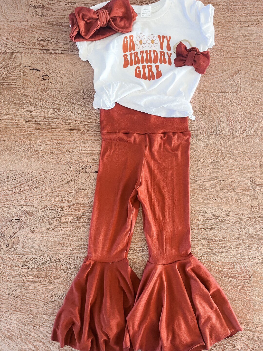 Groovy Birthday Girl Outfit| Toddler Outfit| Baby Outfit | Bellbottoms ...