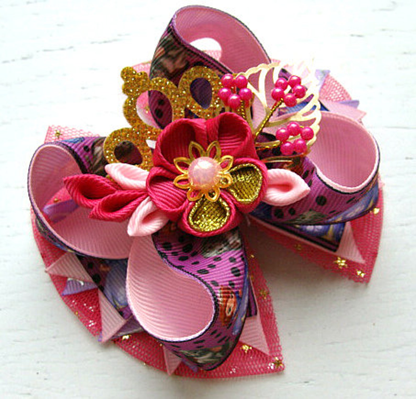 Princess Sofia Hair Bow Princess bows Gift for girl | Etsy