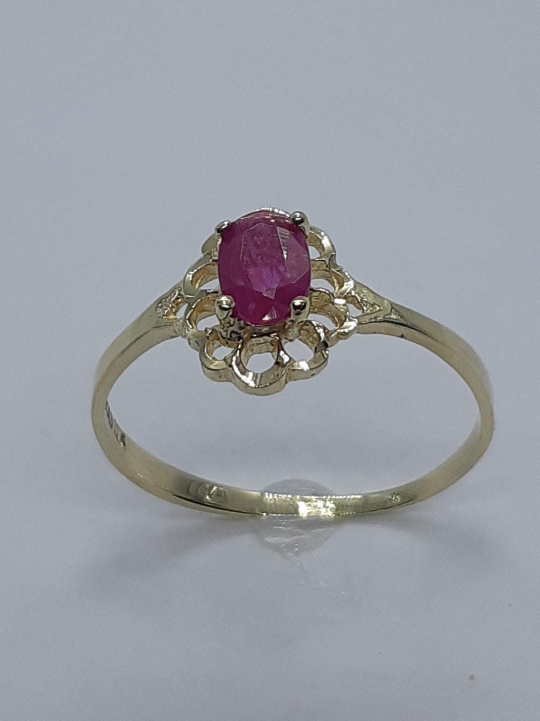 Ruby Ring, Yellow Gold and Ruby, Rubies Rings, Yellow Gold Ring, Free ...