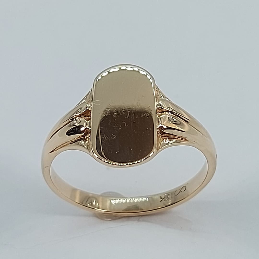 Signet Ring, Gold Signet Ring, Women Signet Ring, Men Signet Ring, Gold ...